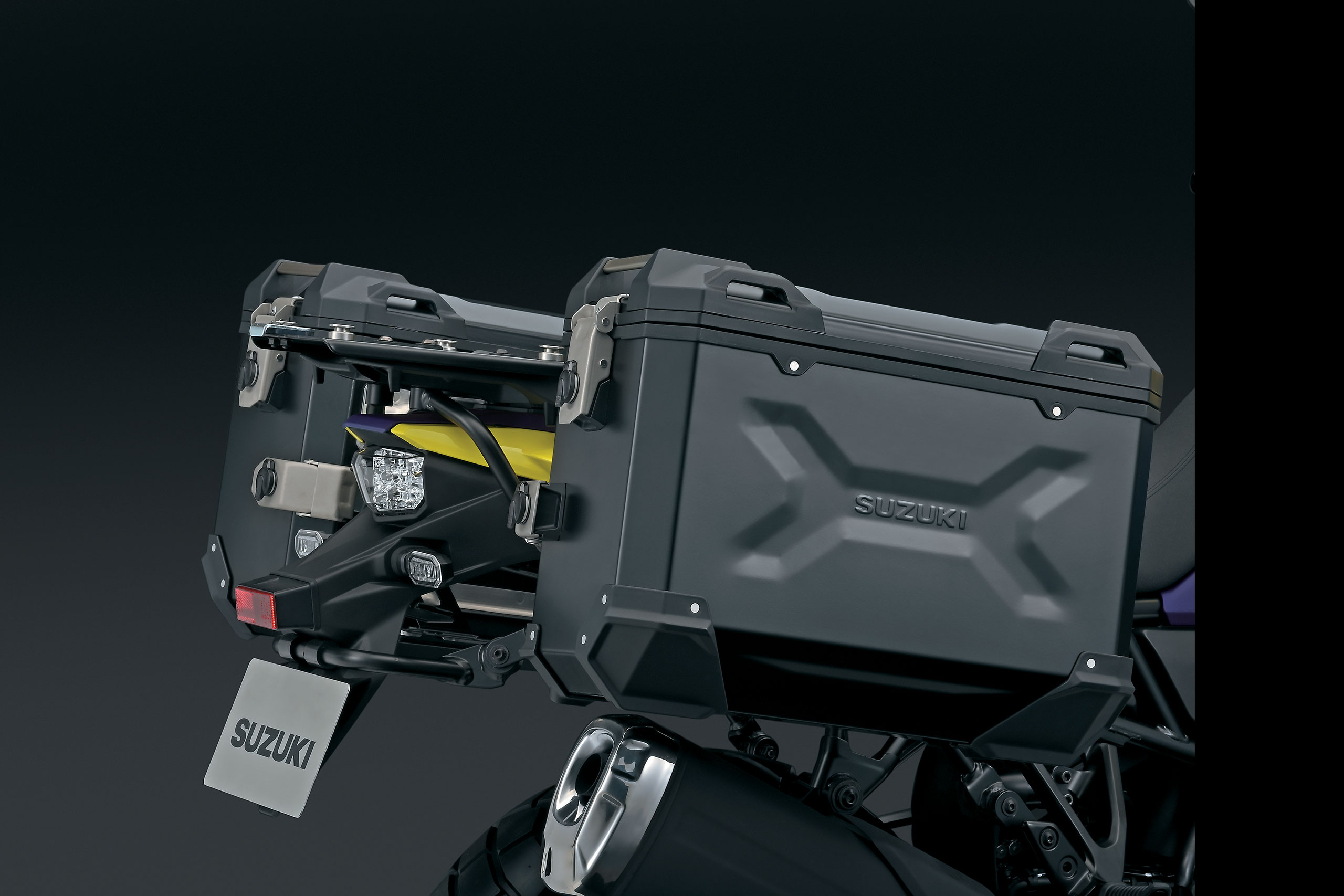 ALUMINIUM SIDE CASE SET (BLACK)